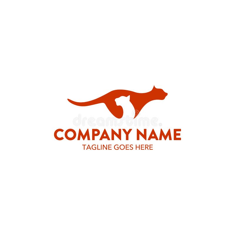 Cat Logo stock vector. Illustration of head, shape, kitten - 90045464