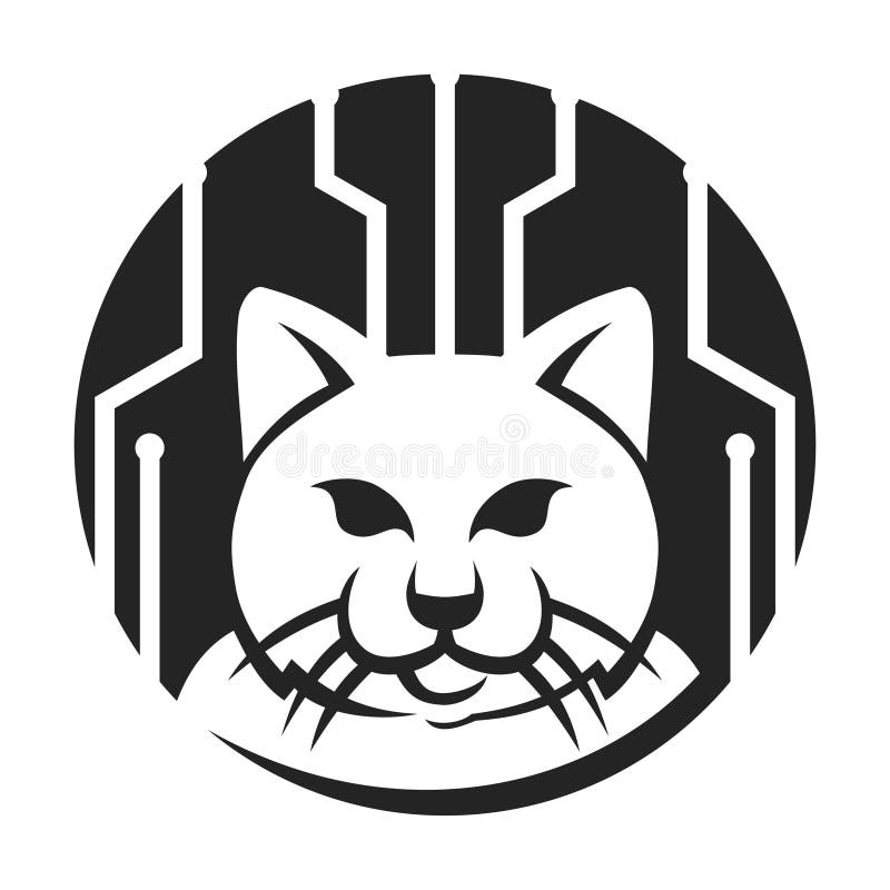 Cat Logo Template Isolated. Brand Identity. Icon Abstract Vector ...