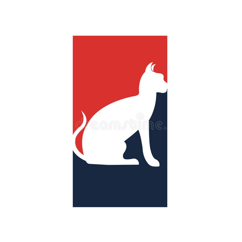 Cat Logo Vector Symbol Illustration Design Template Stock Vector ...