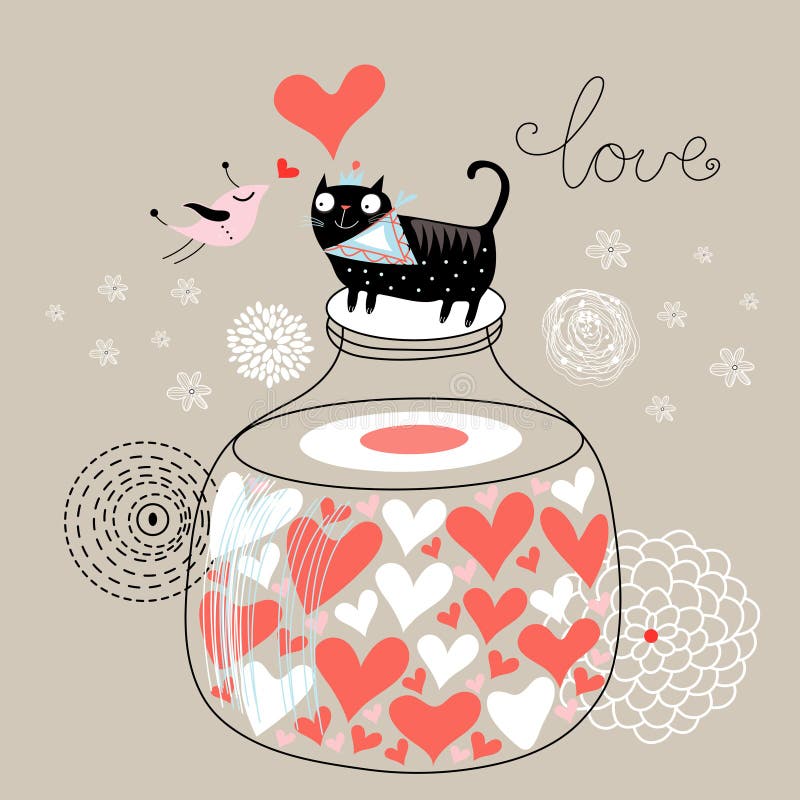 Cat Lover Line Drawing Stock Illustrations – 242 Cat Lover Line Drawing ...
