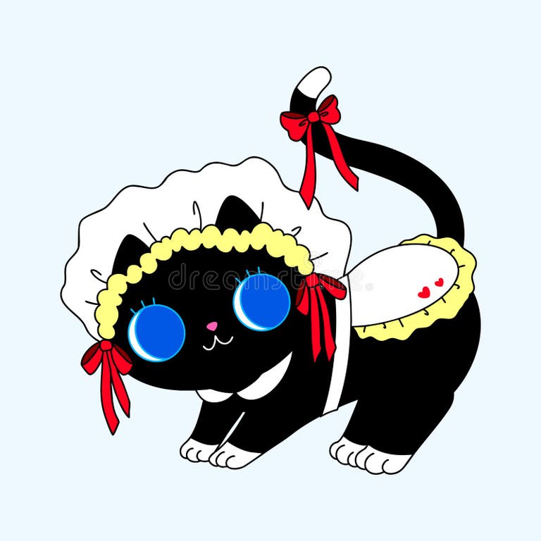 Cat Maid Stock Illustrations – 196 Cat Maid Stock Illustrations ...