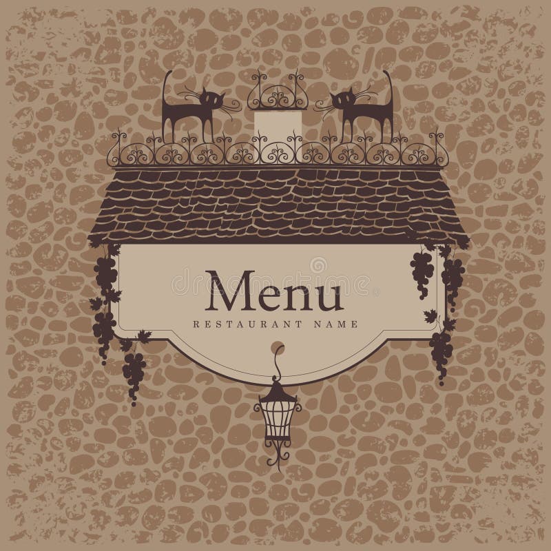 Cat menu stock vector. Illustration of beverage, design - 40964196