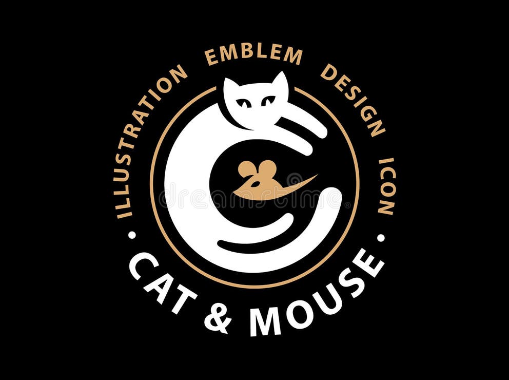 Cat Mouse Logo Stock Illustrations – 2,802 Cat Mouse Logo Stock ...