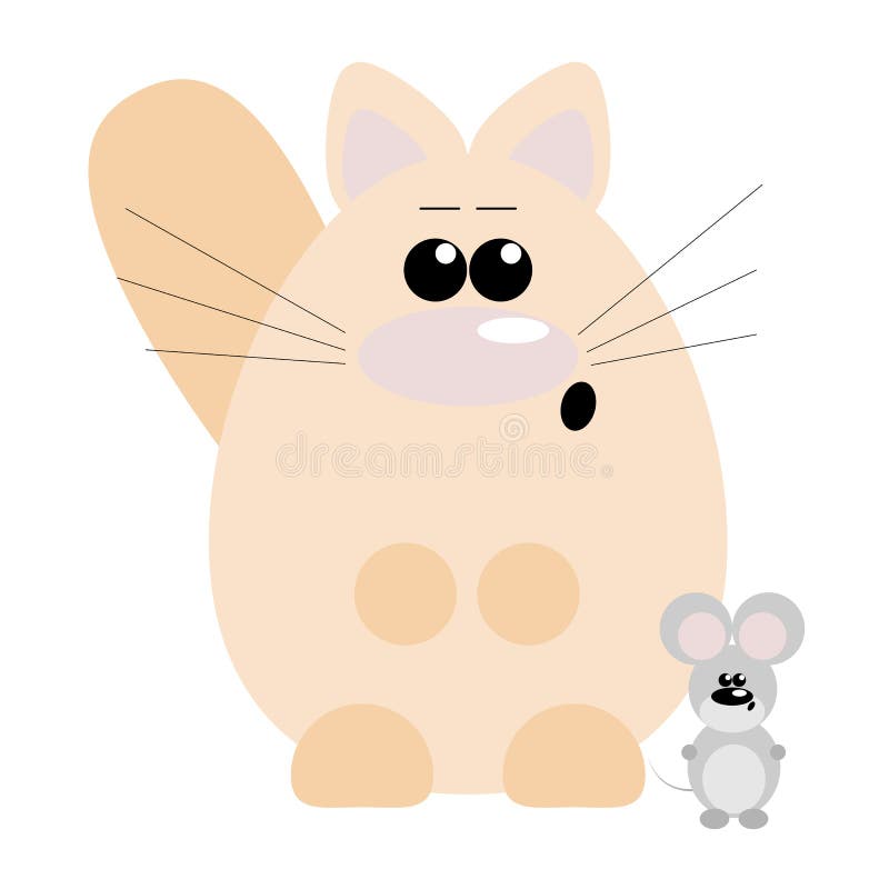 Funny Surprised Mouse stock vector. Illustration of small - 92259939