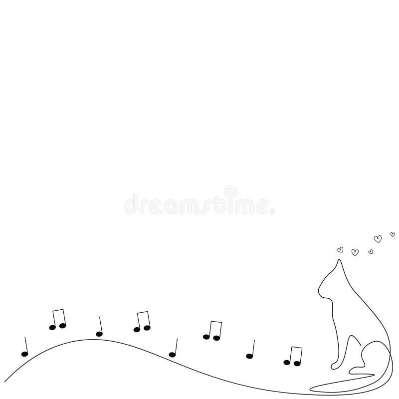 Continuous Line Drawing Music Notes Stock Illustrations – 118 ...