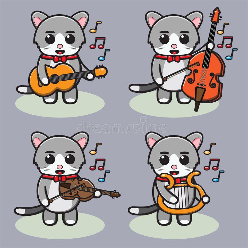 Cat Music Stock Illustrations – 6,366 Cat Music Stock Illustrations ...