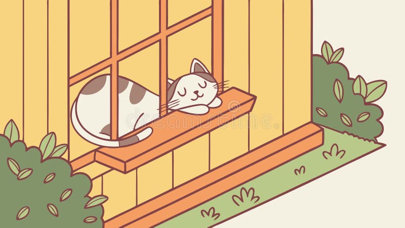 Outdoor Window Ledge Stock Illustrations – 420 Outdoor Window Ledge ...