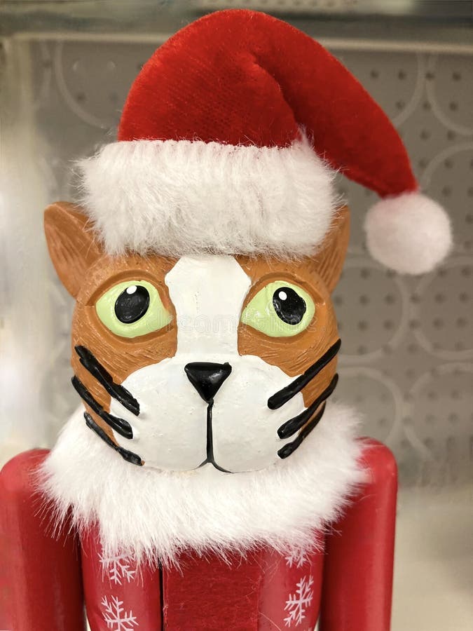 Cat Nutcracker stock image. Image of statue, tiger, holidays - 262948327