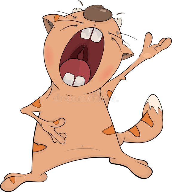 Cat the opera singer stock vector. Illustration of feline - 26457095