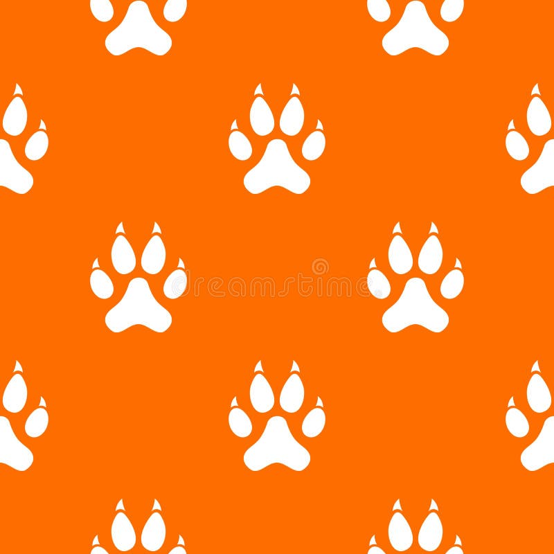 Cat paw pattern seamless stock vector. Illustration of puppy - 102342051