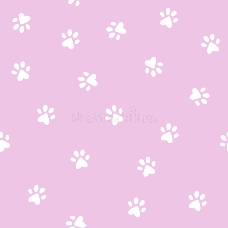 Cat Paw Texture, Little Paws Stock Vector - Illustration of texture ...