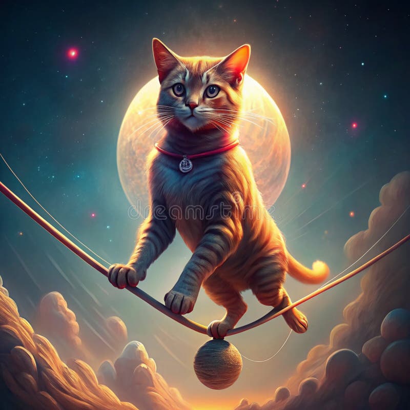 Paws of Balance: Watch in Awe As the Cat Defies Gravity on a Cosmic ...