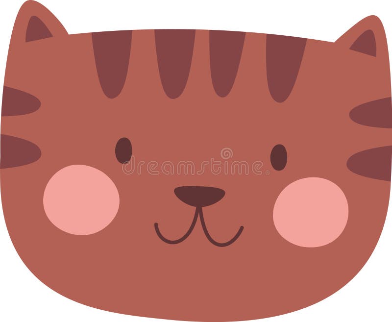 Cat Pet Face stock vector. Illustration of happy, cute - 293869901