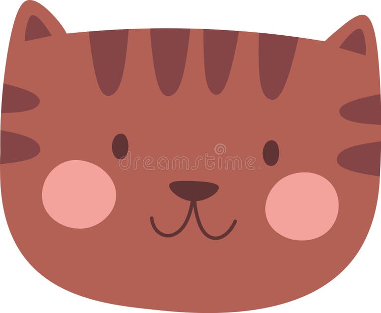 Cat Pet Face stock vector. Illustration of happy, cute - 293869901