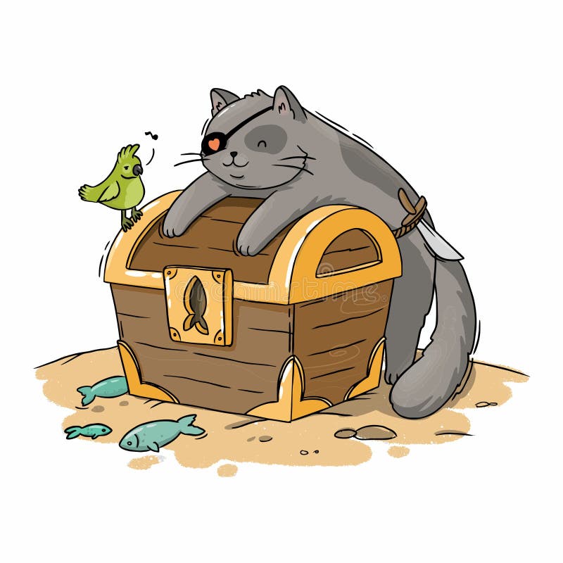Treasure Cat Stock Illustrations – 504 Treasure Cat Stock Illustrations ...