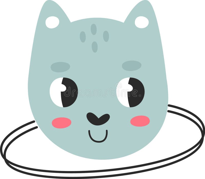 Cat Planet Space stock vector. Illustration of cartoon - 321854980