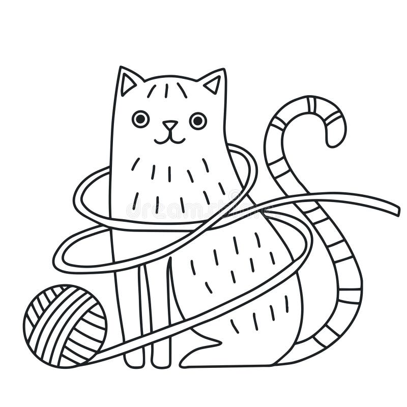 Cat Thread Logo Stock Illustrations – 255 Cat Thread Logo Stock ...