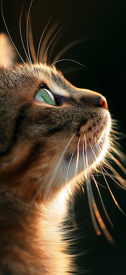 Cat wallpaper. Cat poster stock illustration. Illustration of exotic ...