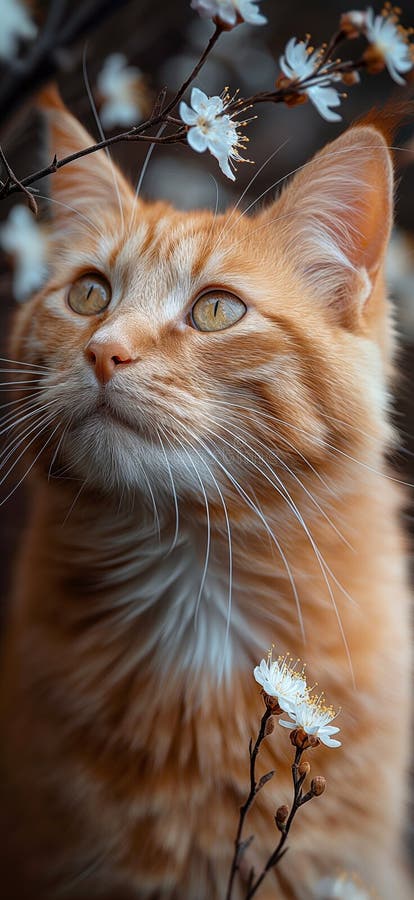 Cat wallpaper. Cat poster stock illustration. Illustration of artwork ...