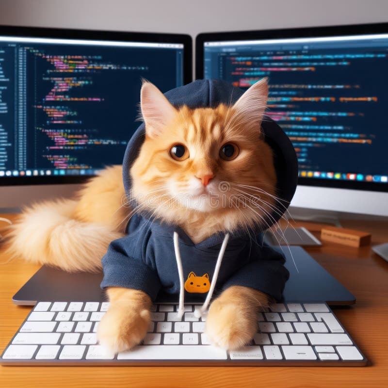 Cat Programmer Stock Illustrations – 770 Cat Programmer Stock ...