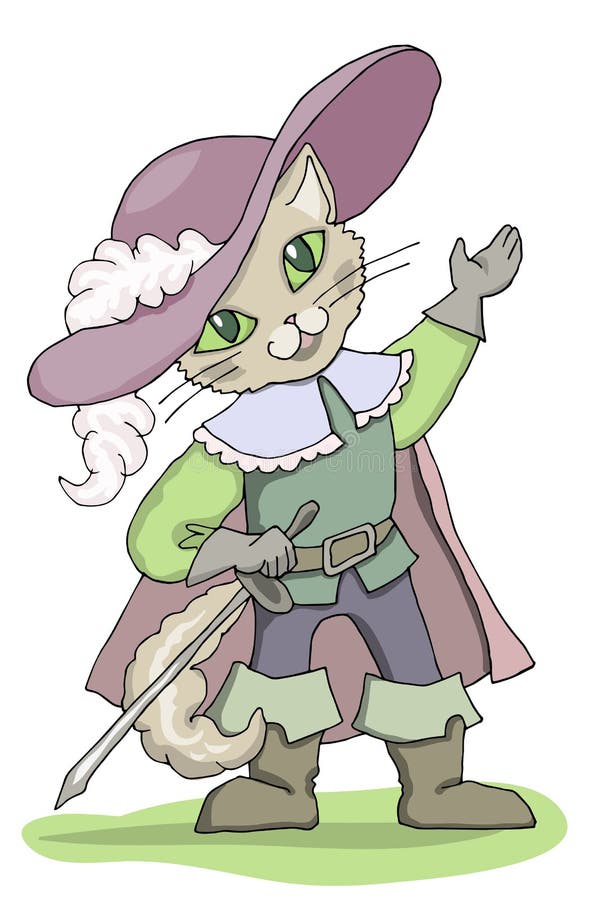 Cat ( Puss ) in Boots. Cartoon Vector Fairy Tale Character Stock Vector ...