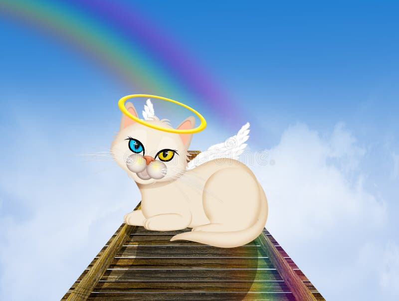 Cat Rainbow Bridge Stock Illustrations – 196 Cat Rainbow Bridge Stock ...