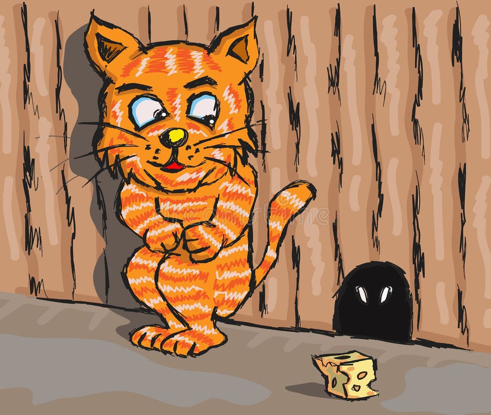 Cat Catch Rat Stock Illustrations – 107 Cat Catch Rat Stock ...