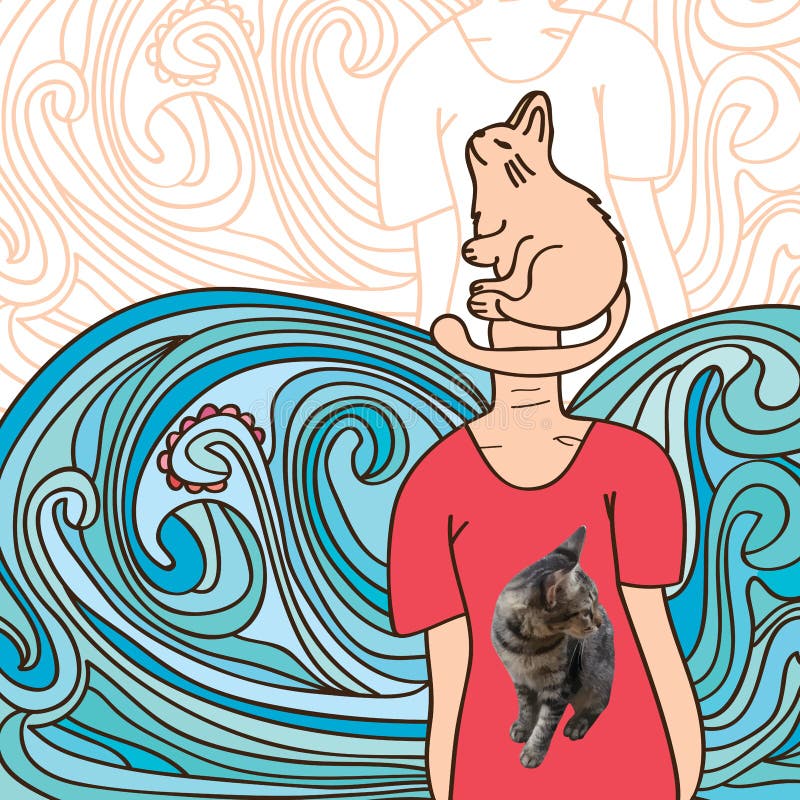 Cat realistic stock vector. Illustration of character - 55775051