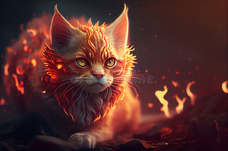 Flaming Cat Stock Illustrations – 189 Flaming Cat Stock Illustrations ...