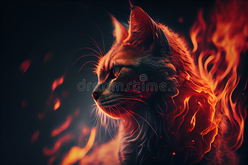 Flaming Cat Stock Illustrations – 189 Flaming Cat Stock Illustrations ...