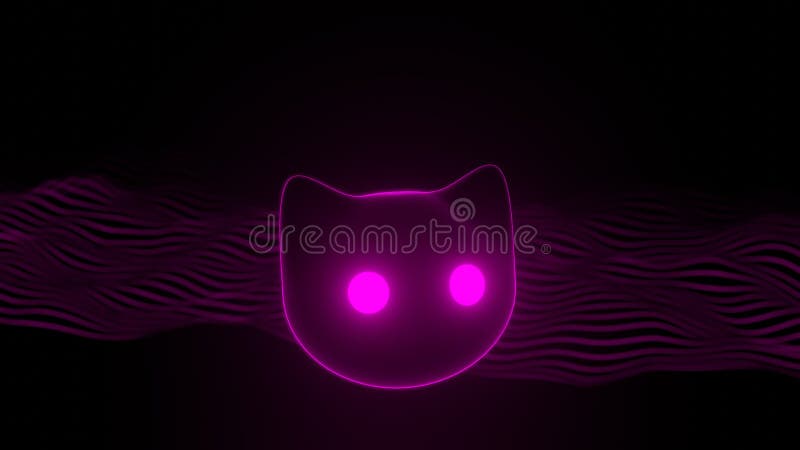 The Cat S Head Moves To the Beat of the Music on the Music Visualizer ...