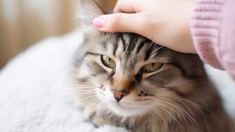 Cat s Loving Head Bump stock illustration. Illustration of face - 291339237