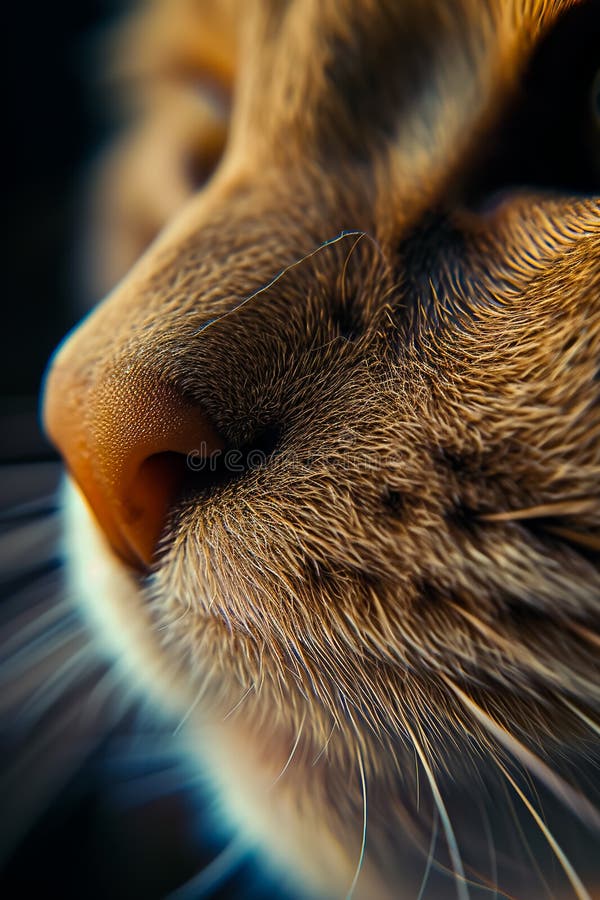 Cat s nose close-up stock illustration. Illustration of hair - 322758582
