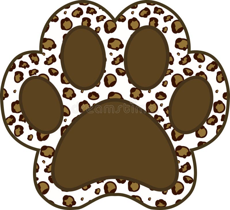 Cat S Paw in Leopard Print. Stock Vector - Illustration of arrival ...