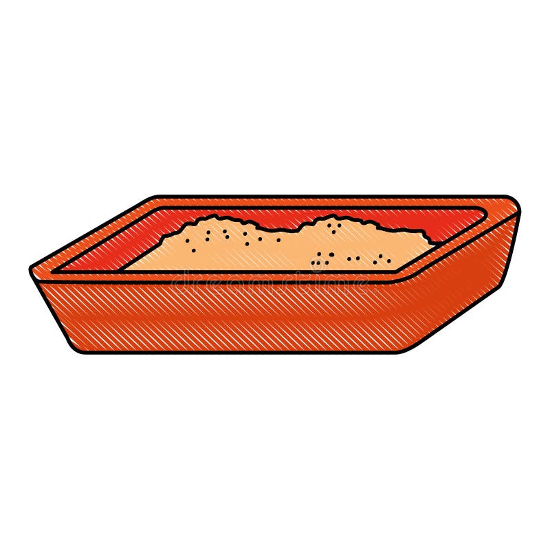 Cat sand box icon stock illustration. Illustration of concept - 150185528