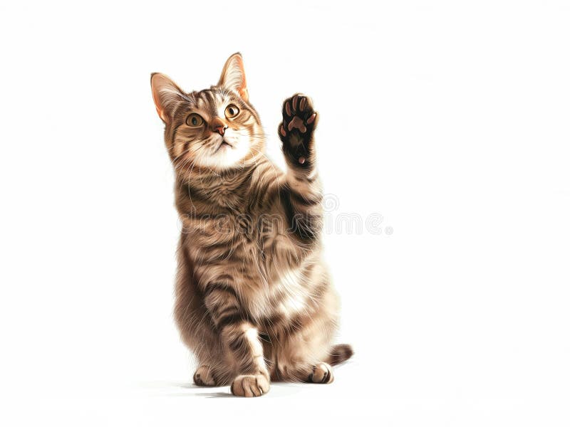 Cat Saying Hello Stock Illustrations – 129 Cat Saying Hello Stock ...