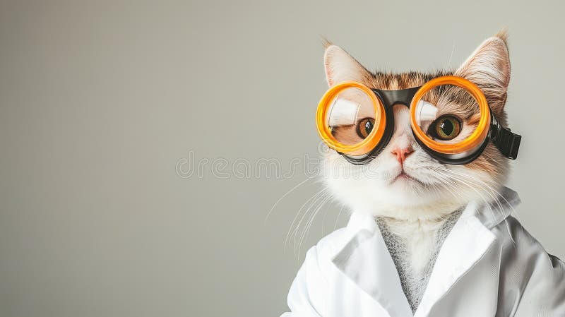 Scientist in Lab Coat Using Laptop in Laboratory with Microscope and ...