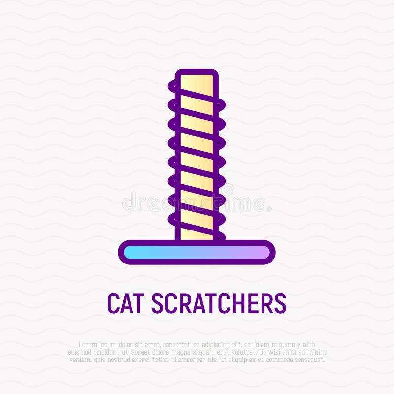 Scratcher Vector Flat Icon Design Illustration. Veterinary Symbol on ...