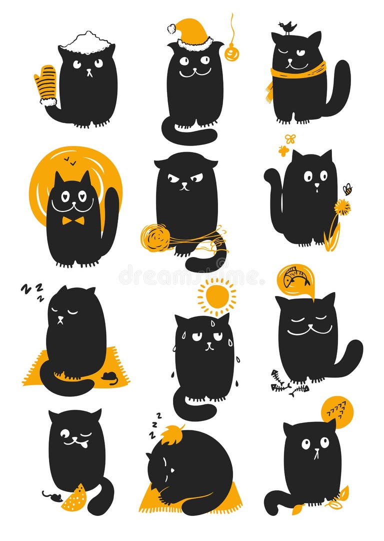 September Cat Stock Illustrations – 1,348 September Cat Stock ...