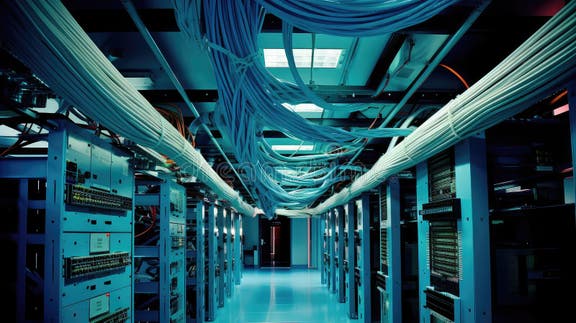 Cat server cables stock illustration. Illustration of neat - 317259762