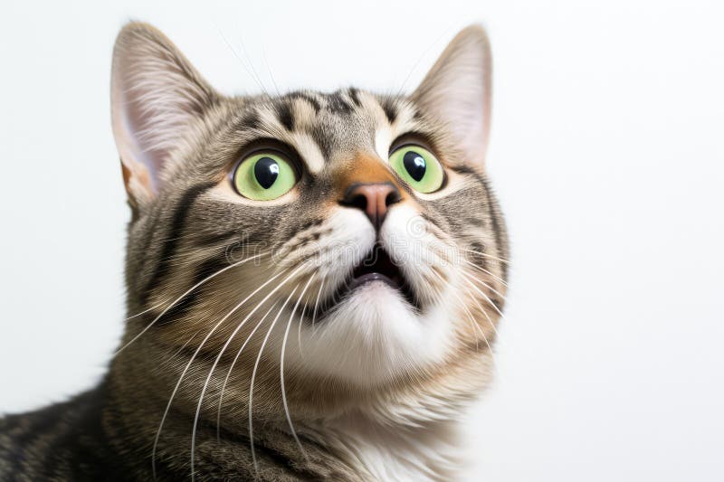 Cat in shock stock illustration. Illustration of feline - 289773259