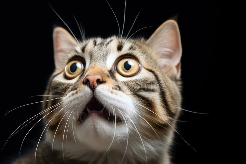 Cat in shock stock illustration. Illustration of feline - 289773265