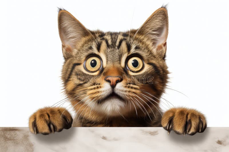 Cat in shock stock illustration. Illustration of young - 289773304