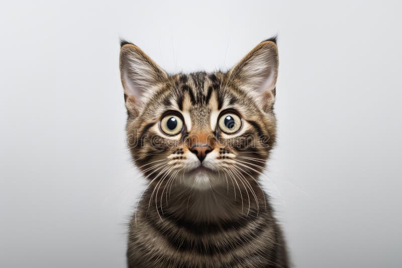 Cat in shock stock illustration. Illustration of expression - 289773374