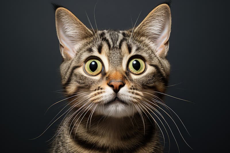 Cat in shock stock illustration. Illustration of shocked - 289773416