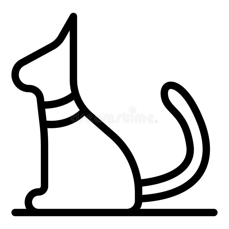 Cat Sitting Side View Icon Stock Illustrations – 594 Cat Sitting Side ...