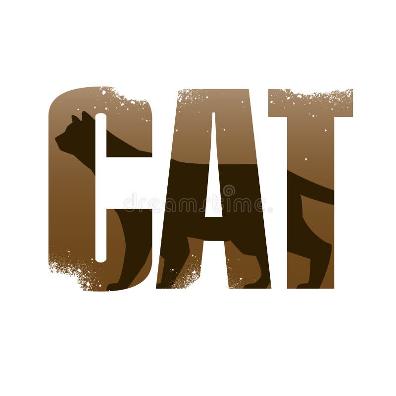 Cat sign stock vector. Illustration of painted, label - 54650409