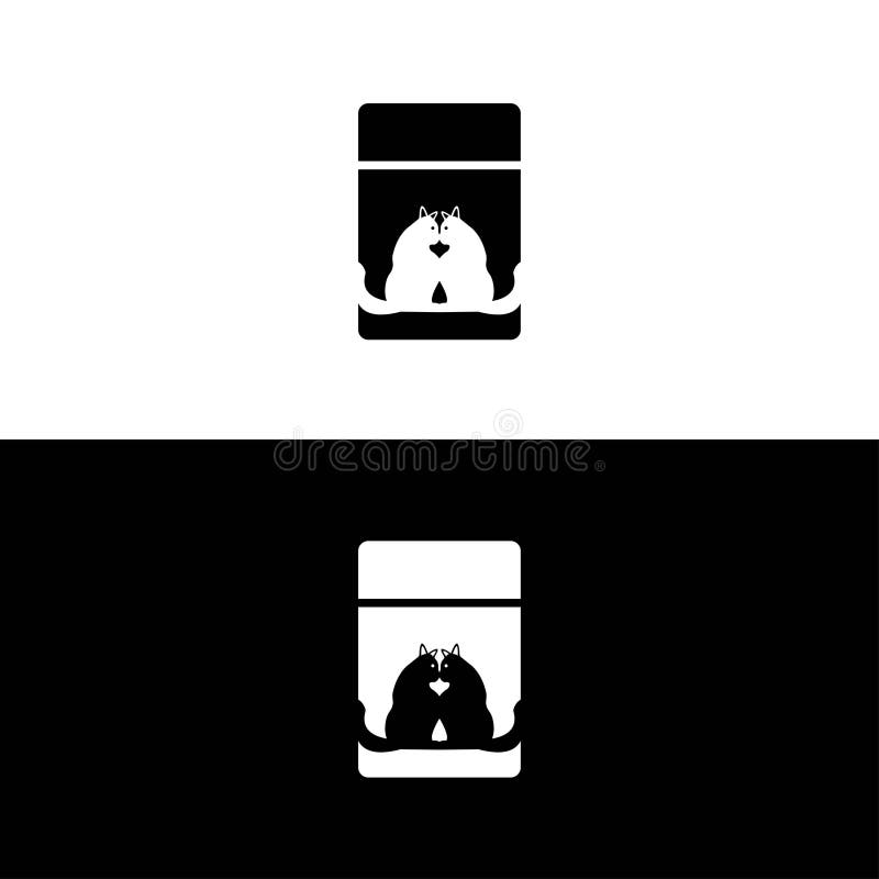 Cat Silhouette Vector Illustration . Cat Symbol Stock Vector ...