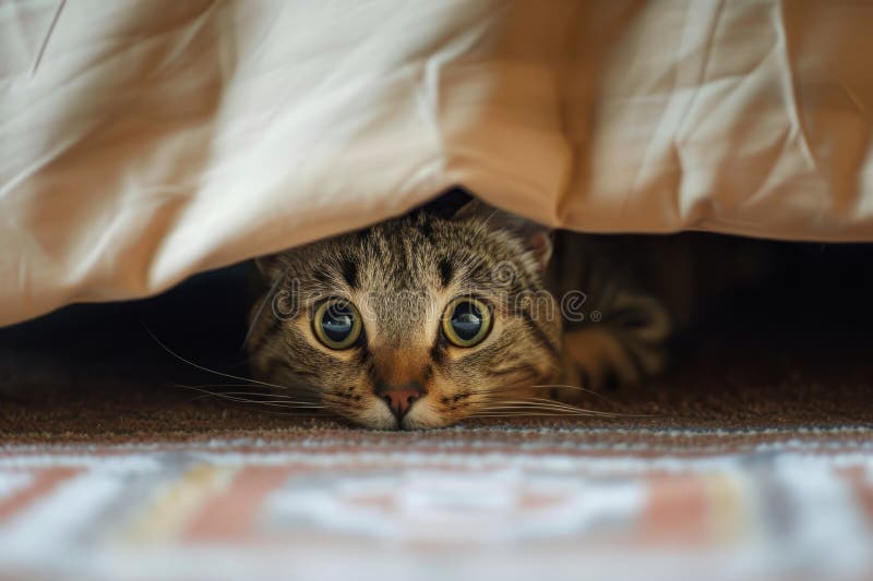 Cat Under Bed Stock Illustrations – 846 Cat Under Bed Stock ...