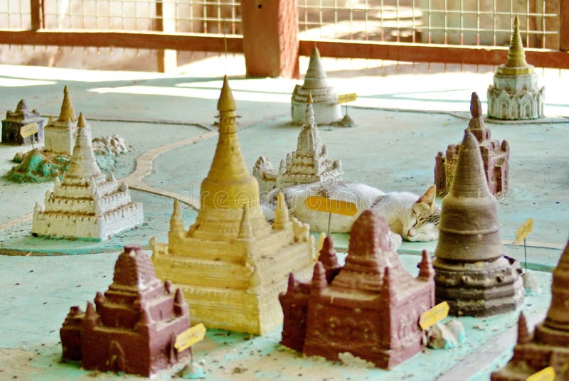 Model of the Bagan Archaeological Zone Stock Image - Image of asia ...